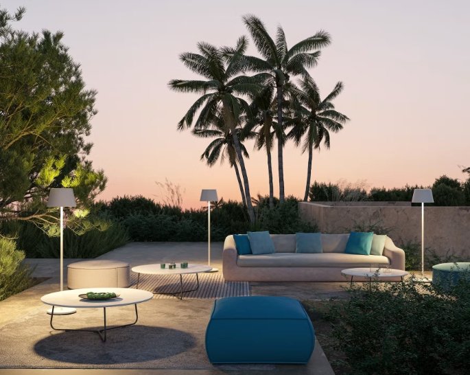 LOOM DESIGN - LUMINI Modi Floor Indoor/Outdoor AKKU-Stehleuchte ...